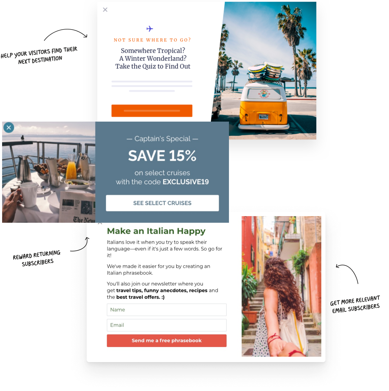 Grow Your Travel Agency with Popups | Sleeknote